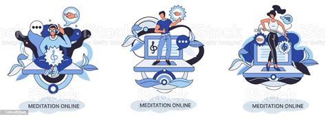 Meditation Online Practicing Yoga Metaphor Mental Exercises Wellness