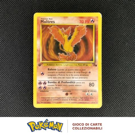 Pokemon Card Set Base Moltres Holo Ita 2762 Eur 4800