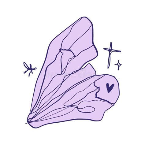 Fairycore Groovy Cartoon Y2k Violet Purple Color Cartoon Fairy