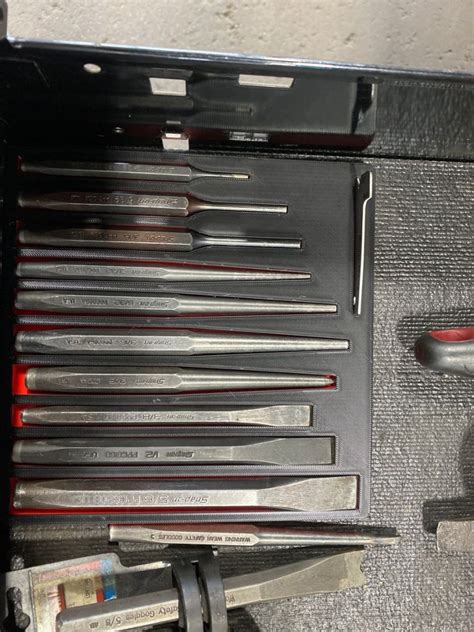 Snap On 11 Piece Punch And Chisel Set Tray 3d Tools Trays By Kb Tools