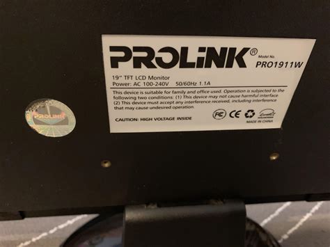 Prolink Computer Monitor Computers And Tech Parts And Accessories