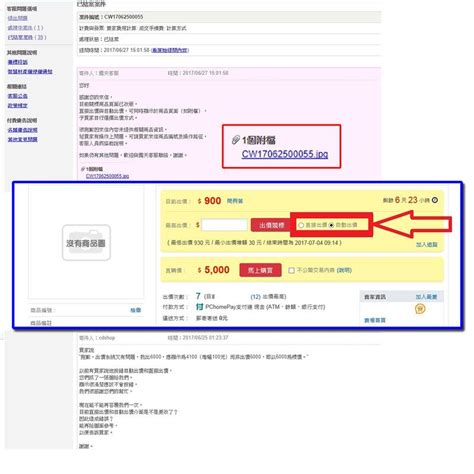 競標過程 自動出價或直接出價 請買家謹慎看清楚後再 選按 露天市集 全台最大的網路購物市集