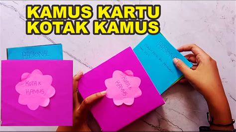 Membuat Kamus Kartu Dan Kotak Kamus Dari Kardus Bahasa Indonesia Kelas 4 Sd Kurikulum Merdeka