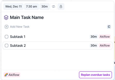 Subtasks