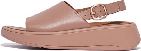 Fitflop F Mode Leather Flatform Back Strap Sandals Shopstyle