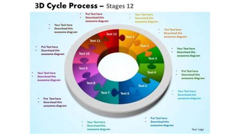 Business Framework Model D Cycle Process Flowchart Flow Style Business Diagram