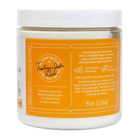 Shea Radiance Pure Nourishing Shea Butter Cream, Citrus Blossom, 8 Oz