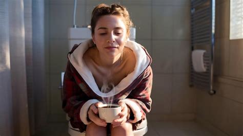 Premium Photo Close Up Of Woman On Toilet In Morning