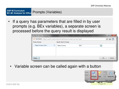 Ppt Sap Business Objects Analysis For Office Powerpoint Presentation Id2388713