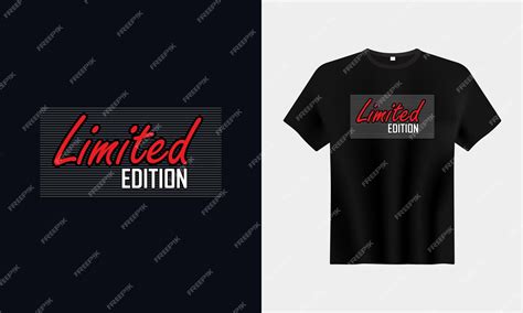 Premium Vector Limited Edition Typography T Shirt Design