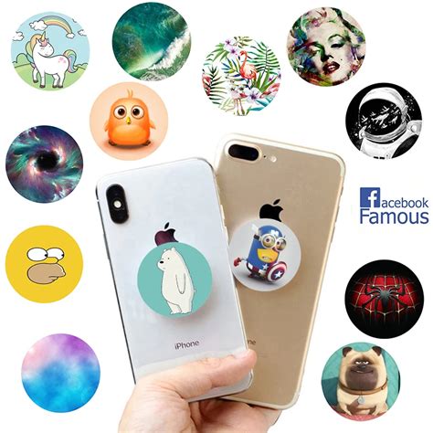 Original Pop Socket Phone Grip Holder Cartoon Popsocket Expanding Stand