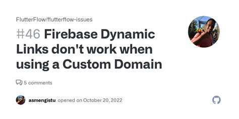 Firebase Dynamic Links Dont Work When Using A Custom Domain · Issue