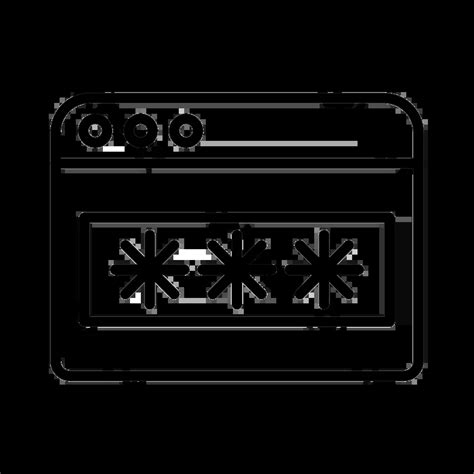 Password Icon Vector Line Png Images Ai Free Download Pikbest