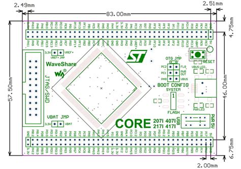 stm32 development board cortex m4 core407i