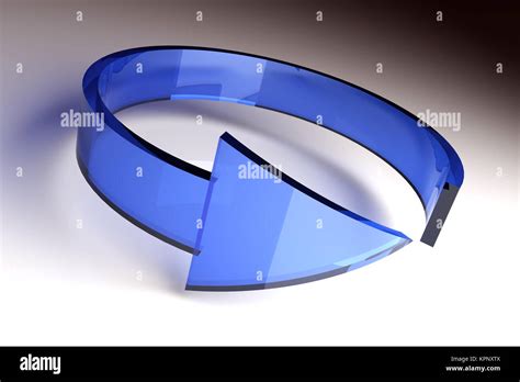 3d Rendered Illustration An Arrow Symbolizing An Repeating Process