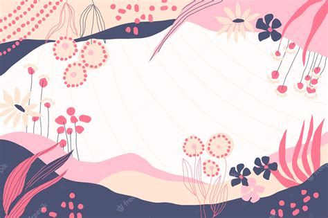 손으로 그린 최소한의 배경 프리미엄 벡터