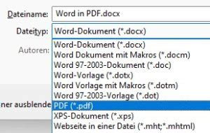 Eine Word Datei in ein PDF umwandeln 4 Möglichkeiten