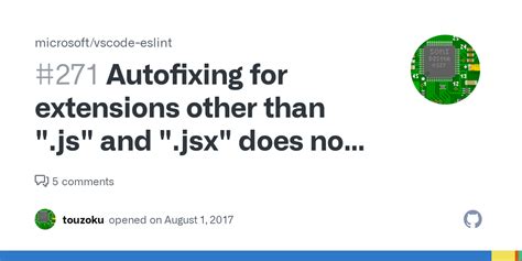 Autofixing For Extensions Other Than Js And Jsx Does Not Work