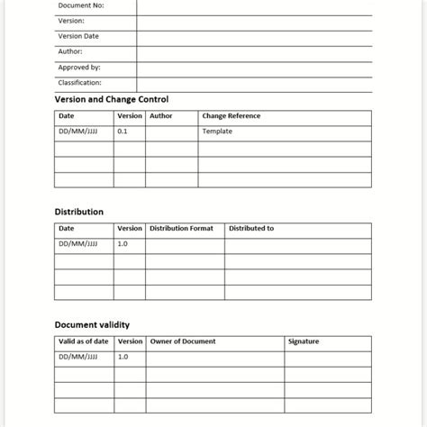 Configuration Management Policy Template Annex A Control 8 9