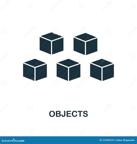 Objects Icon Monochrome Style Design From Machine Learning Icon