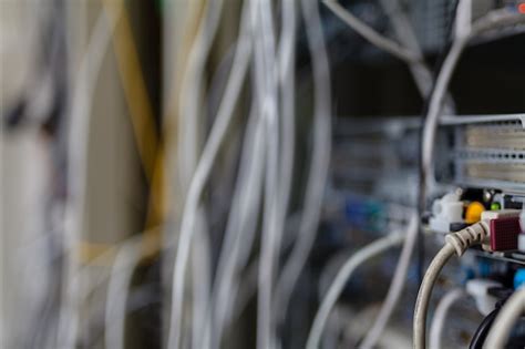 Premium Photo Core Switch Technology In Network Room Place