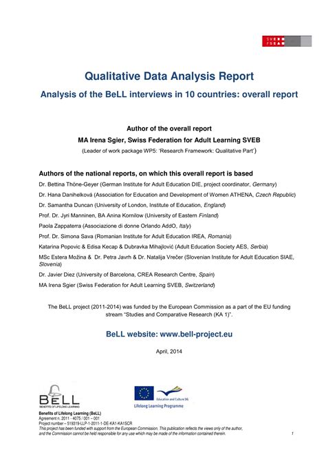 Data Analysis Report Examples Format How To Write Pdf