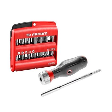 FACOM ATCL 2A2PB Protwist 3 In 1 Ratcheting Multibit Handle And 28 Bit Set Mister Worker