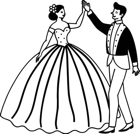 Formal Dancing Couple 51781287 Vector Art At Vecteezy