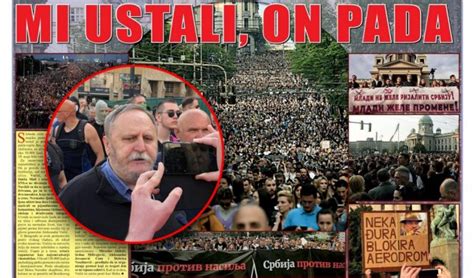 Sve Je Jasno Tabloid Milovana Brkića Potvrdio Protest Je NaŠ