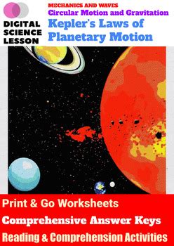 Kepler S Laws Of Planetary Motion By Digital Science Lesson TPT