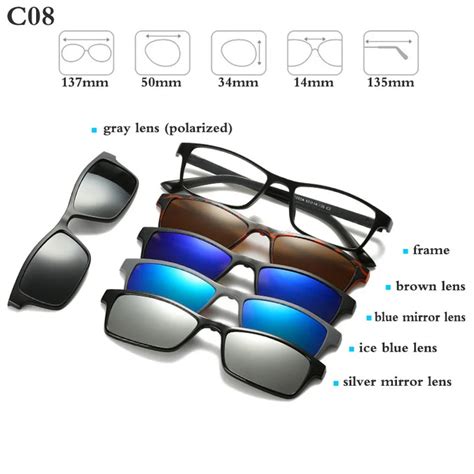 Belmon Spectacle Frame With 5 Clip On Sunglasses Rs159 Fuzweb
