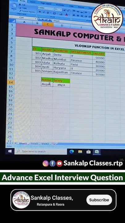 Vlookup Function In Excel Motivation Computer Reels Computerscience
