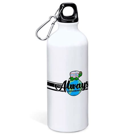 Kruskis Always Exploring 800ml Aluminium Bottle White Traininn