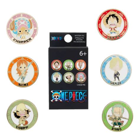 One Piece Chibi Circle Loungefly Blind Box Enamel Pin Titan Pops