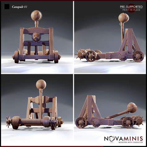 3d Printable Catapult 01 By Novaminis