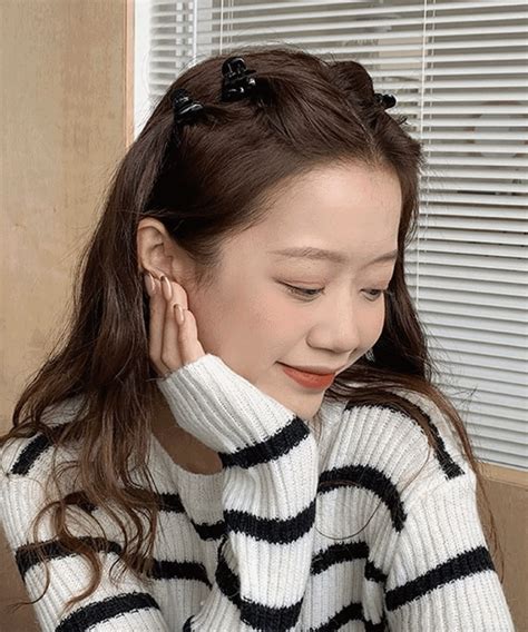[4개 1set] 꽃 하트 리본 콩집게핀 미니 집게핀 앞머리 옆머리 잔머리핀