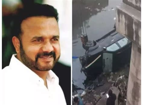 भाजपा आमदार जयकुमार गोरेंच्या गाडीला अपघात पुलाचा कठडा तोडून गाडी नदीत
