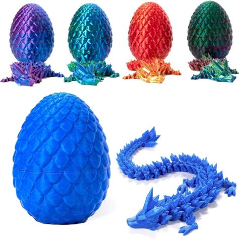 D Printed Dragon In Egg D Printed Articulated Dragon New Full