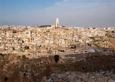 Panoramic View Of Sassi Di Matera A Historic District In The City Of