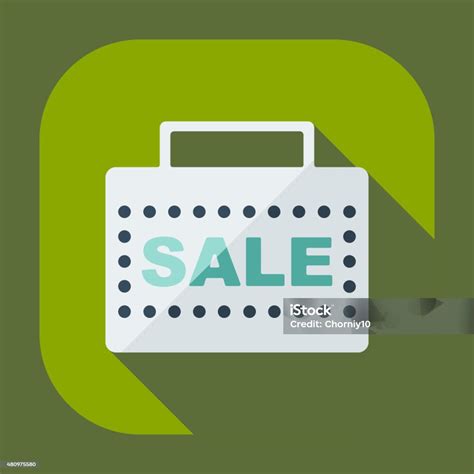 Desain Modern Datar Dengan Penjualan Harga Stiker Bayangan Ilustrasi