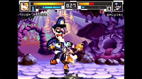 Mugen Thief Arthur Vs Waluigi Youtube