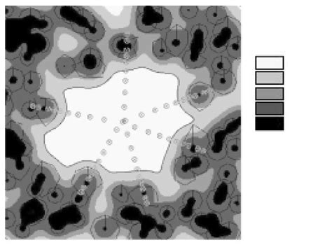 Fine Root Distribution Function For A 30 M Gap Continuous Line And A Download Scientific