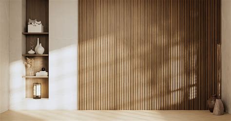 건축 및 인테리어 개념 빈 방과 나무 패널 벽 배경 3d 일러스트 레이 션 렌더링 0명에 대한 스톡 사진 및 기타 이미지 0