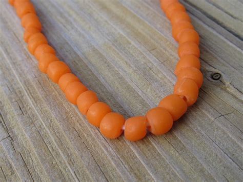 Lampwork Glass Beads Indonesian Indo Pacific Solid Color
