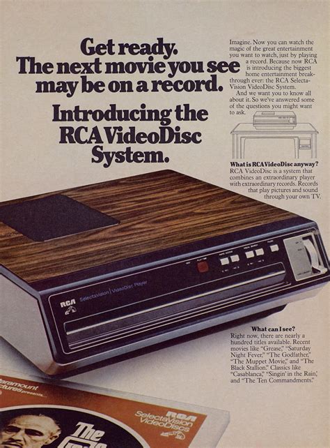 Rca Selectavision Videodisc System 1981 R Vintageads