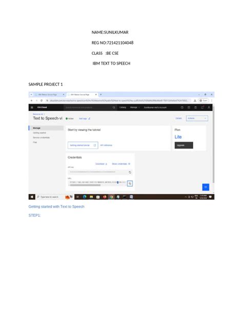 Ibm Text To Speech Pdf