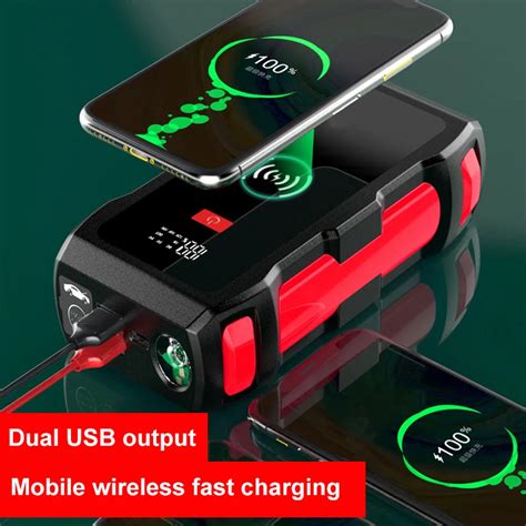 12v Jump Start Multifunction Jump Starter Power Bank With Flashlight