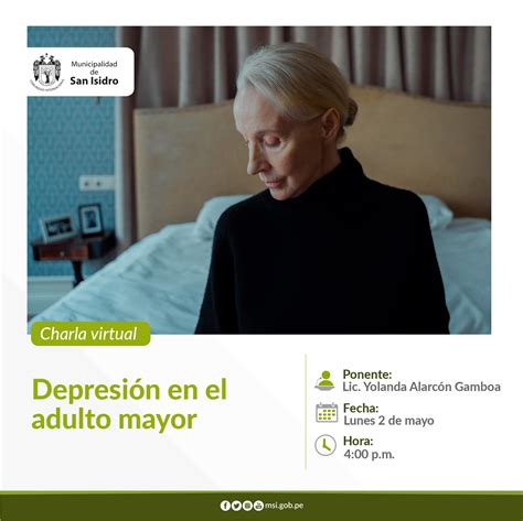 Depresión En El Adulto Mayor Municipalidad De San Isidro