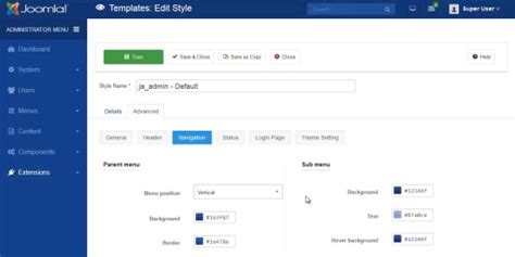 Joomla Admin Template Ja Admin Joomlart
