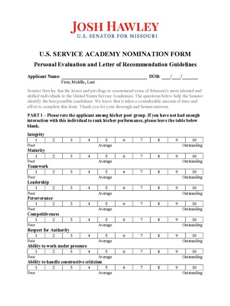Fillable Online 2023 Academy Nomination Personal Evaluation Form Fax Email Print Pdffiller